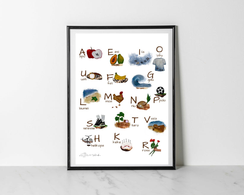 Digital Download - Faitau Pi: The Samoan Alphabet Poster – Pepe Faitau ...