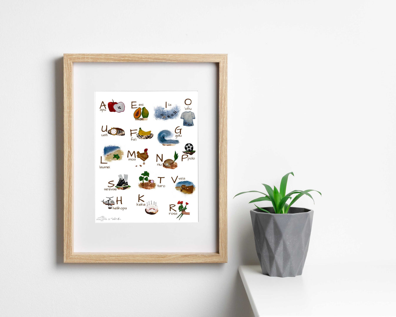 Digital Download - Faitau Pi: The Samoan Alphabet Poster – Pepe Faitau ...
